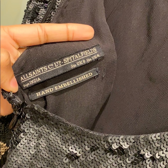 All Saints | Dresses | All Saints Aztec Sequin Dress Perfect Condition ...